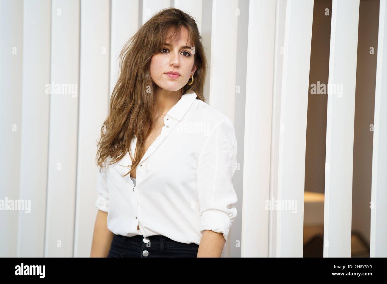 Madrid, Spain. 02nd Dec, 2021. Actress Marina Salas poses during a ...