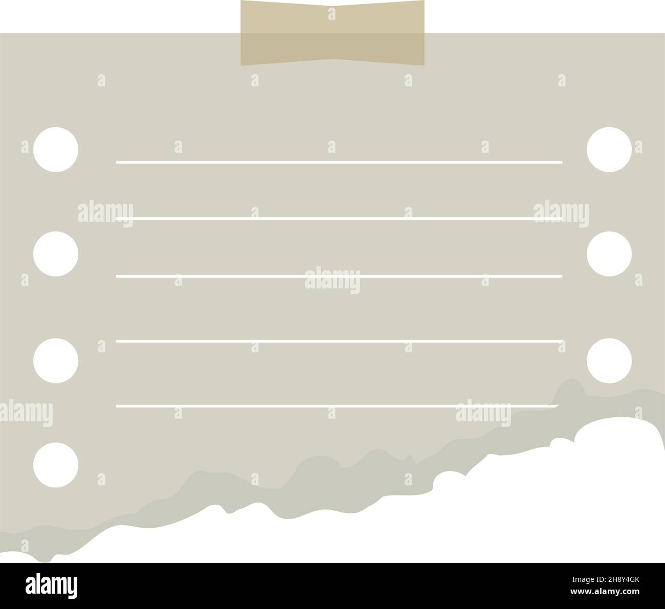 torn note paper Stock Vector Image & Art - Alamy