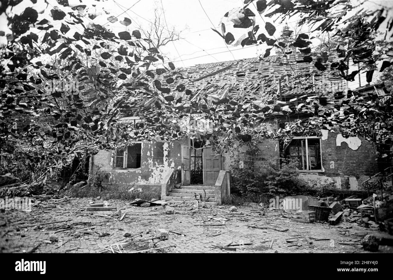 Adolf hitler headquarters ruins Black and White Stock Photos & Images ...