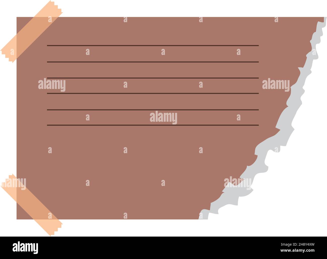 torn paper with lines Stock Vector Image & Art - Alamy