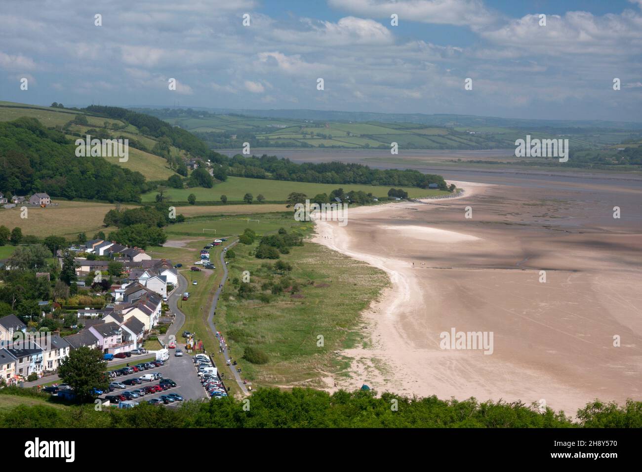River Tywi & beach, Llanstefan, Pembrokeshire, Wales Stock Photo - Alamy
