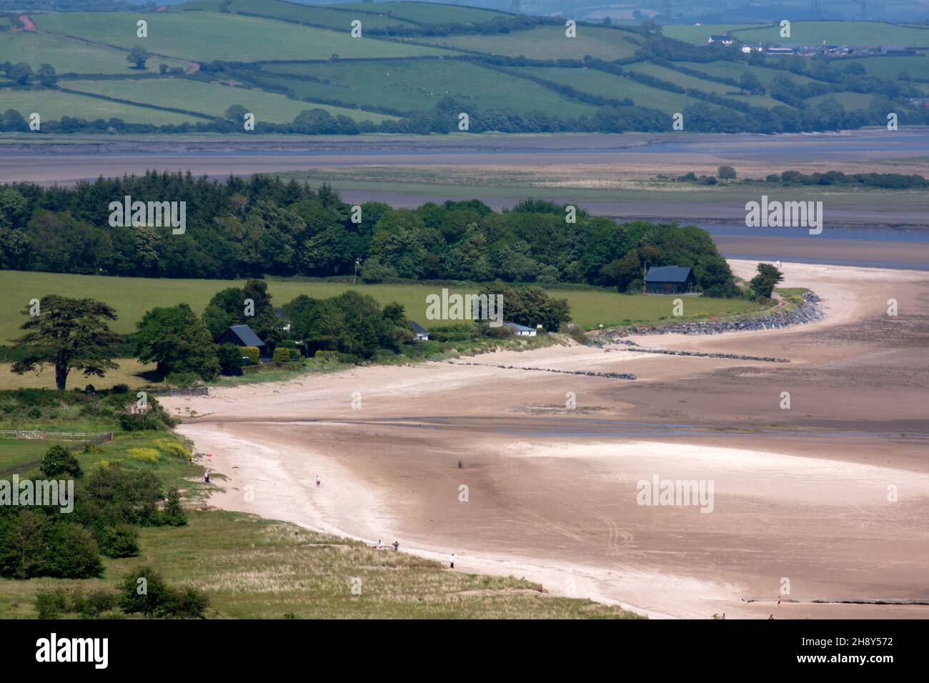 River Tywi & beach, Llanstefan, Pembrokeshire, Wales Stock Photo - Alamy