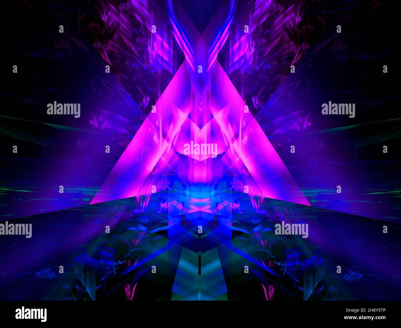 Blue and purple background - abstract 3d illustration Stock Photo - Alamy