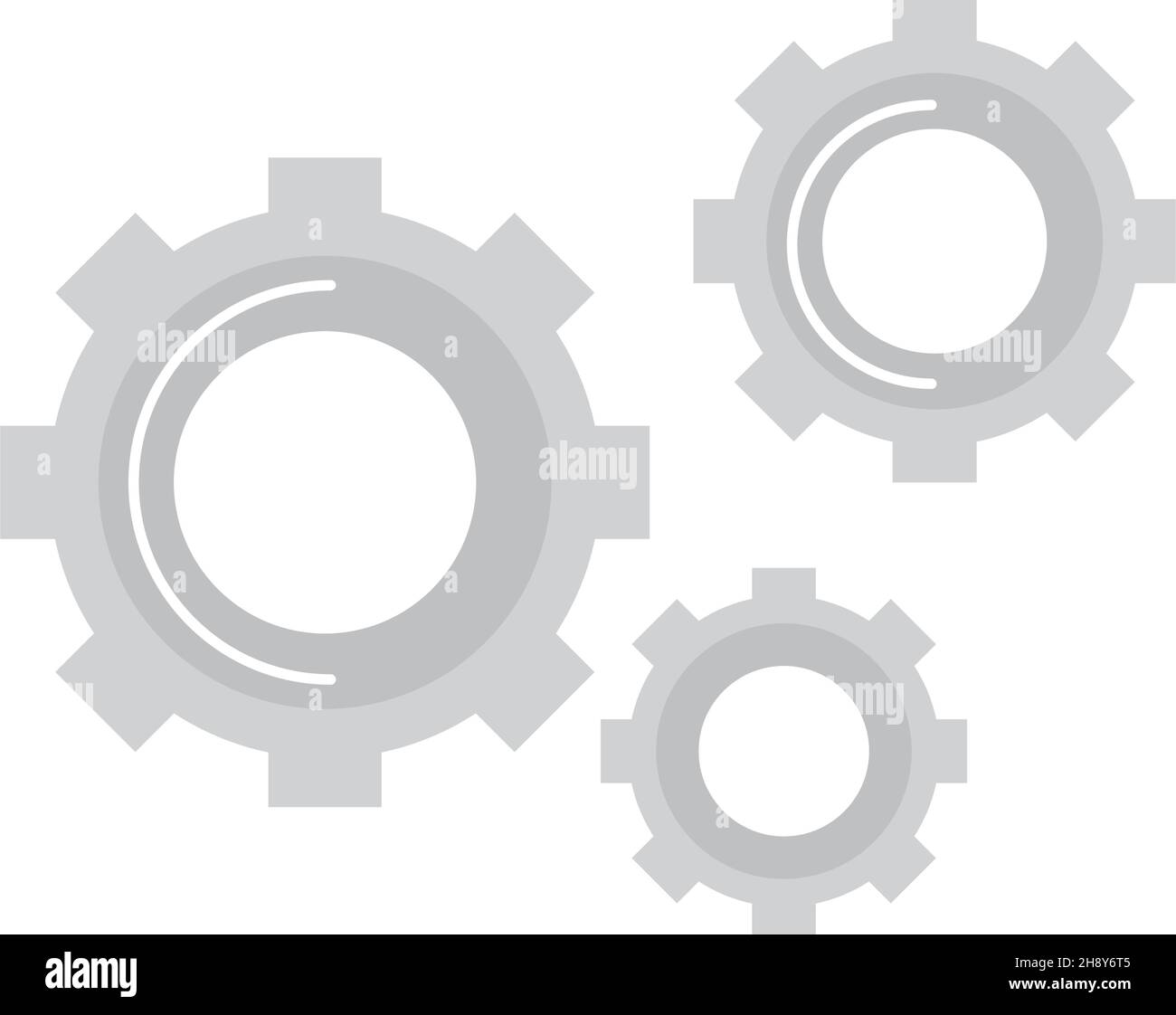 gears setting icons Stock Vector Image & Art - Alamy