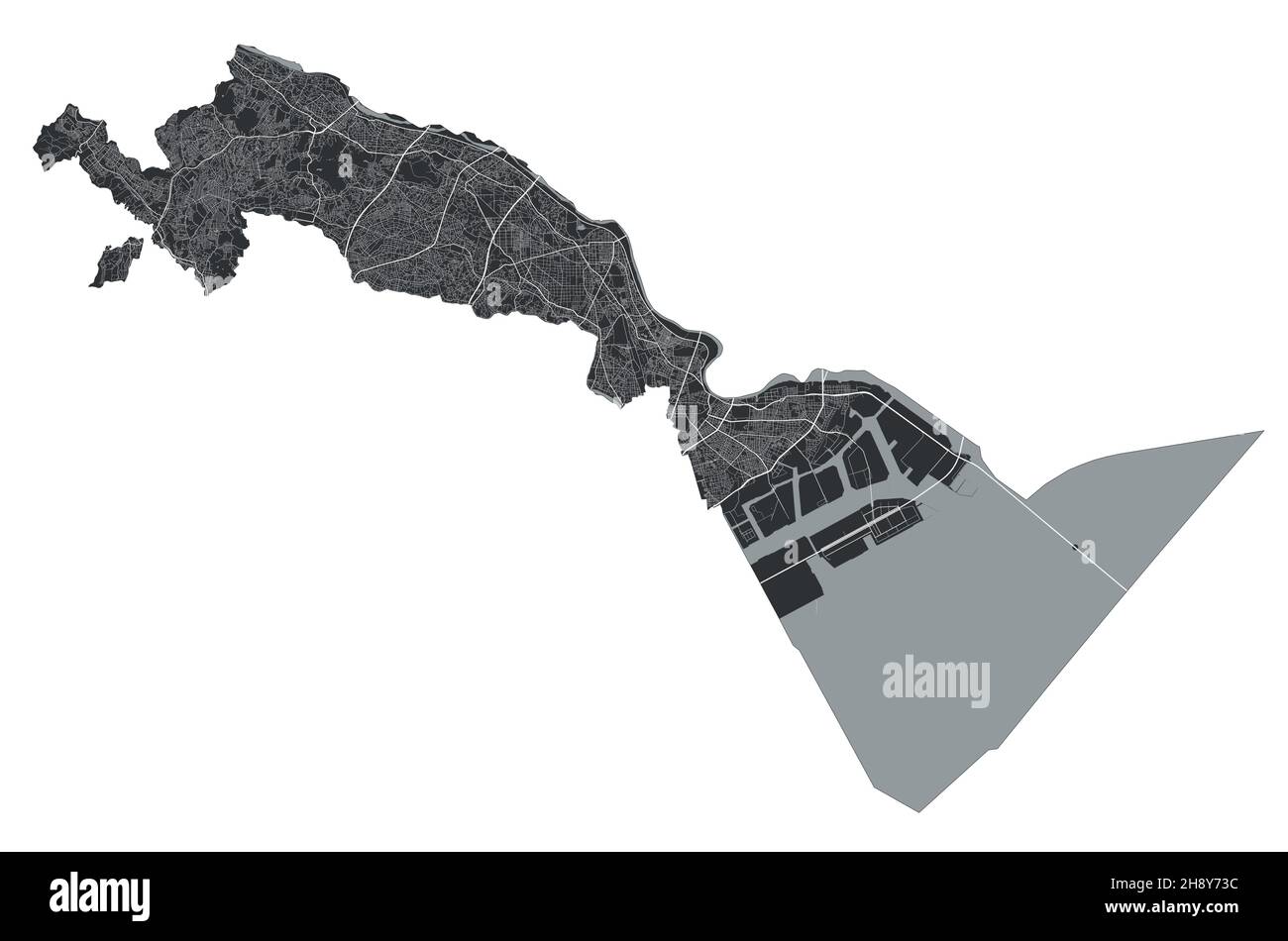 Map of kawasaki Stock Vector Images - Alamy