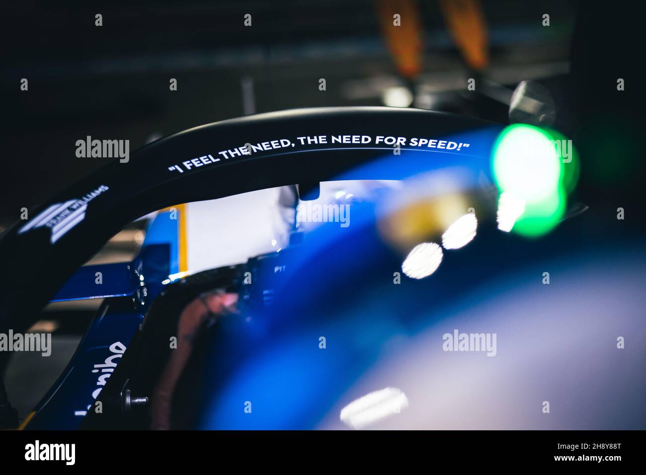 Williams Racing FW43B Halo cockpit cover - tribute to Frank Williams ...