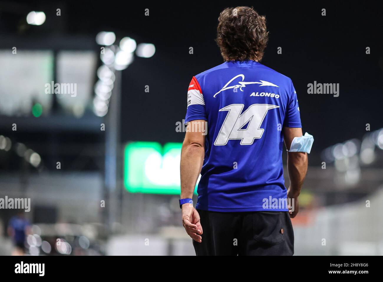 Fernando Alonso (ESP) Alpine F1 Team walks the circuit. 02.12.2021 ...