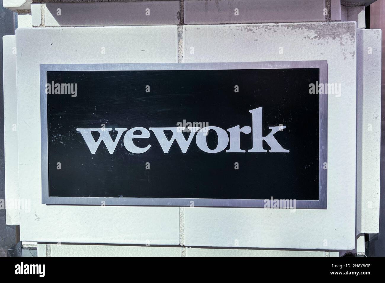 A wework office in San Francisco's Union Square on Nov. 25, 2021 ...