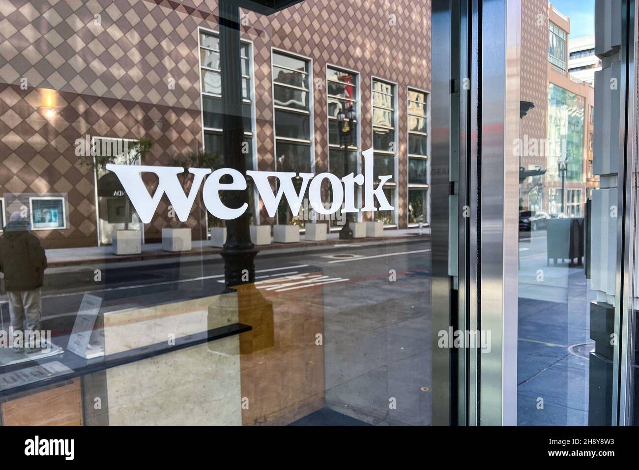 A wework office in San Francisco's Union Square on Nov. 25, 2021 ...