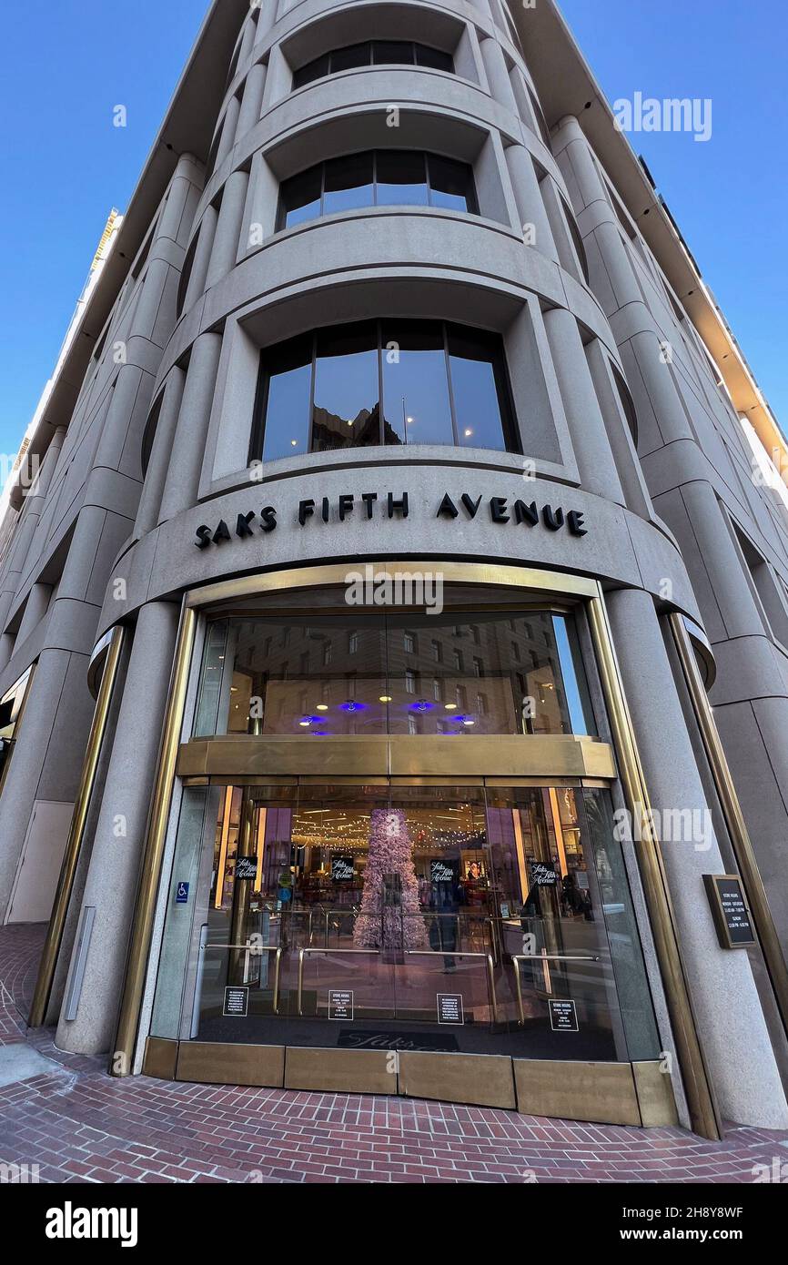 Saks Fifth Avenue store in San Francisco's Union Square on Nov. 22 ...