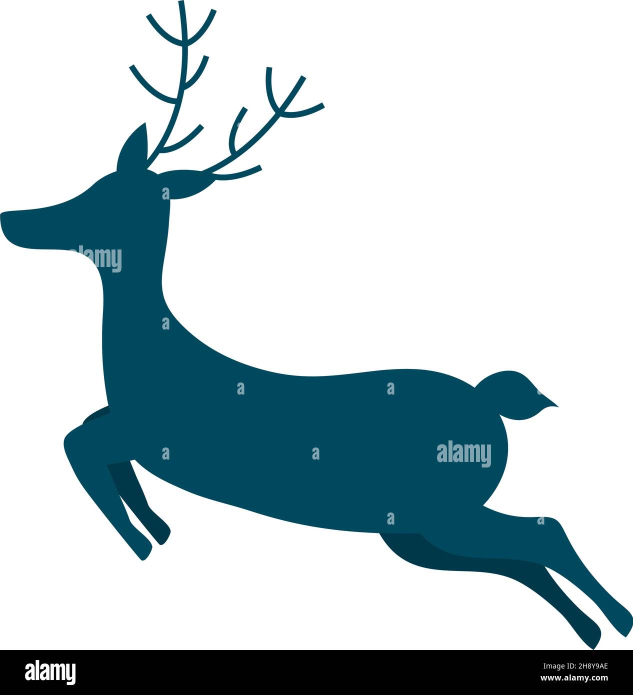 Deer Jumping Drawing