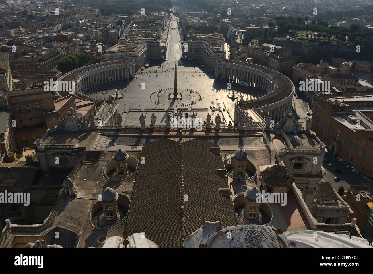 VATICAN, VATICAN CITY - Sep 02, 2019: An aerial view of Saint Peter's ...