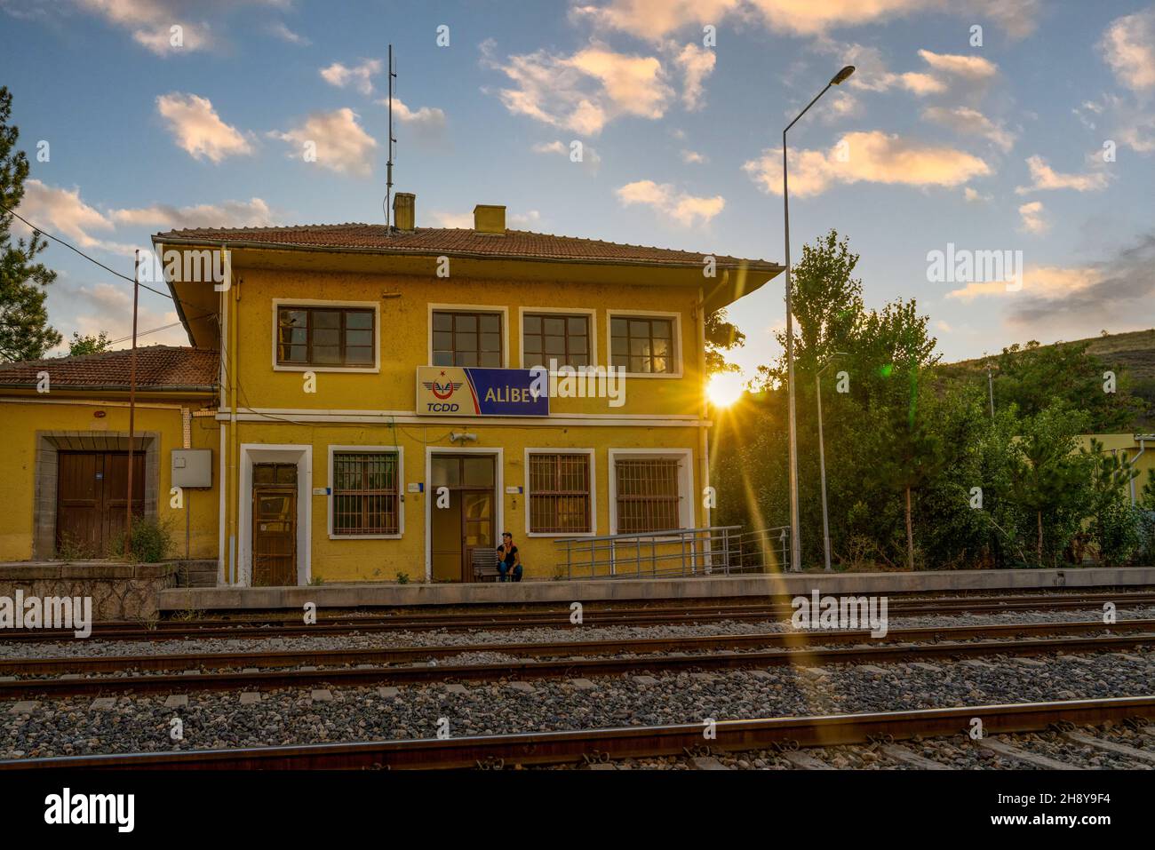 Ankara train station historic building hi-res stock photography and ...