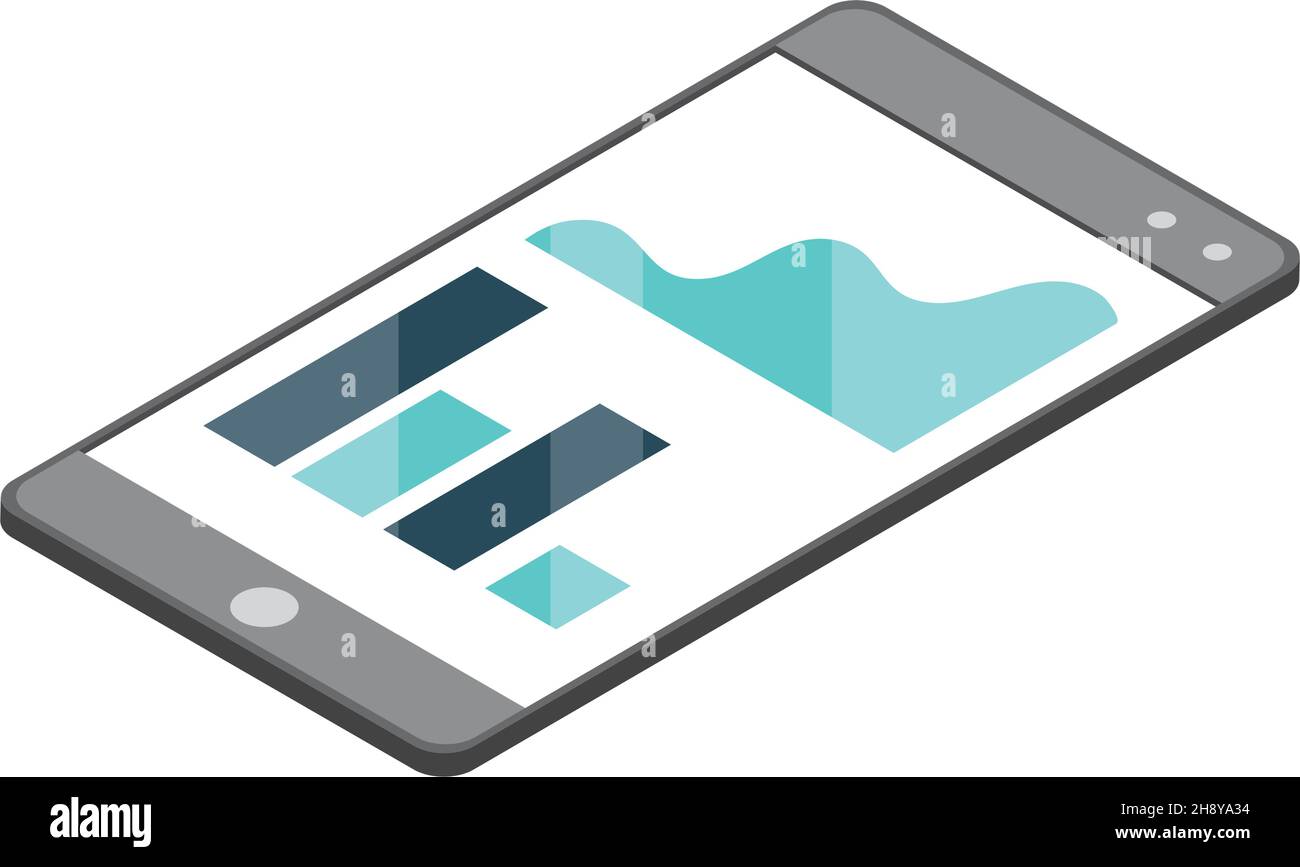 smartphone business chart Stock Vector Image & Art - Alamy