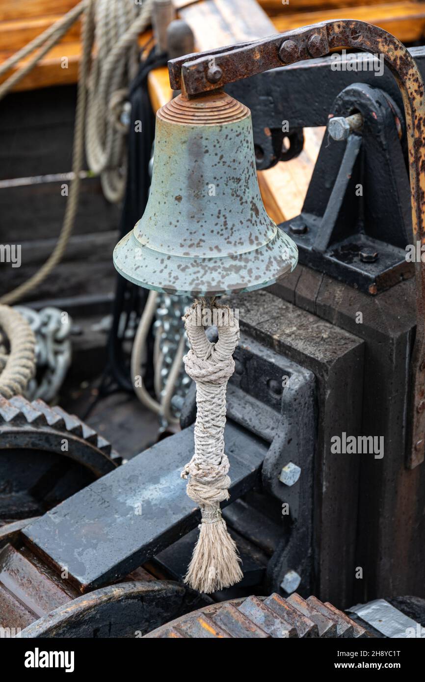 Traditional ship's bell Stock Photo - Alamy