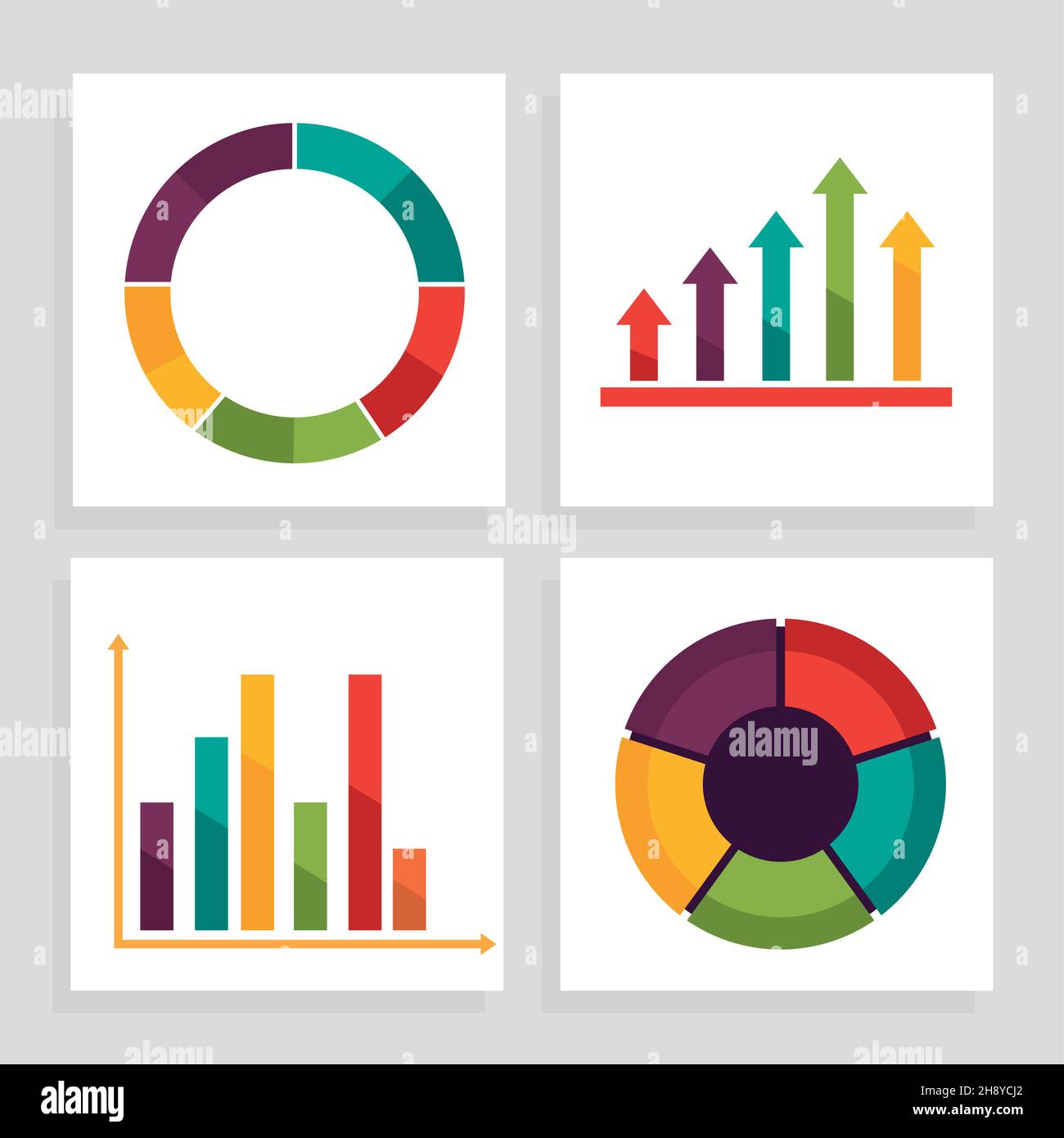 infographic charts icons Stock Vector Image & Art - Alamy