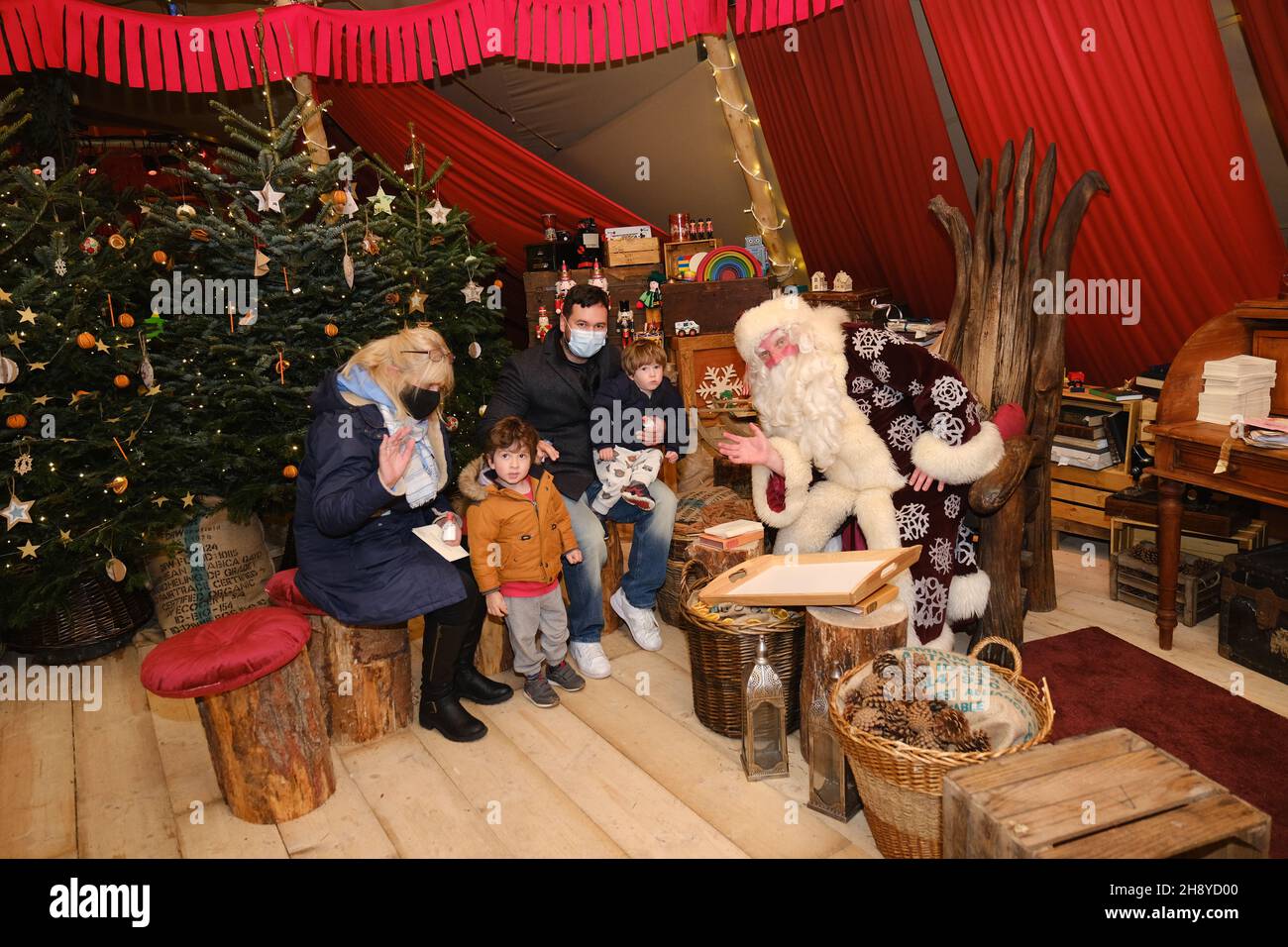 Eden Project, Cornwall, UK. 2nd December 2021. The Eden project ...