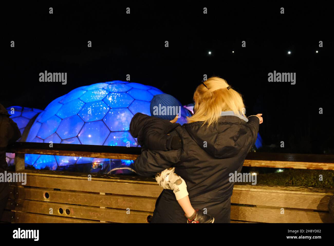 Eden Project, Cornwall, UK. 2nd December 2021. The Eden project ...