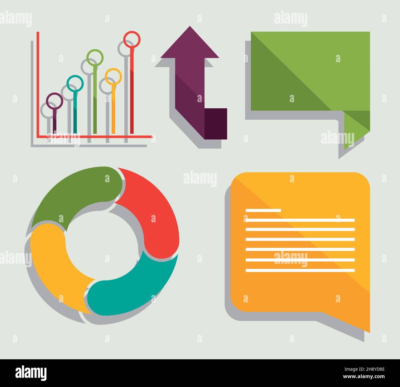 infographic charts and bubbles Stock Vector Image & Art - Alamy