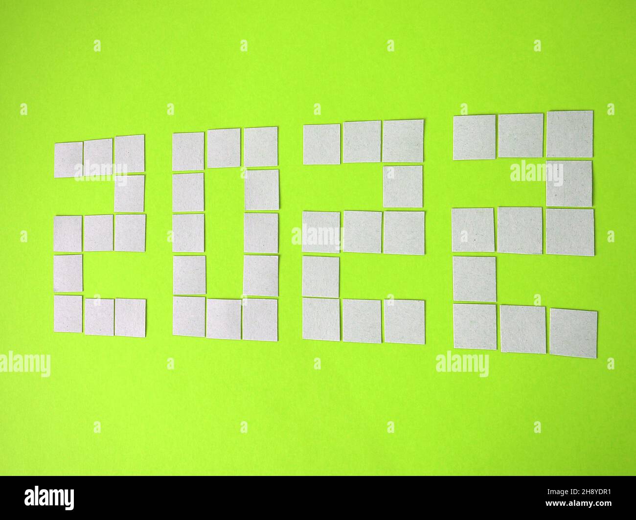 year 2022 label written with digital style numbers Stock Photo - Alamy