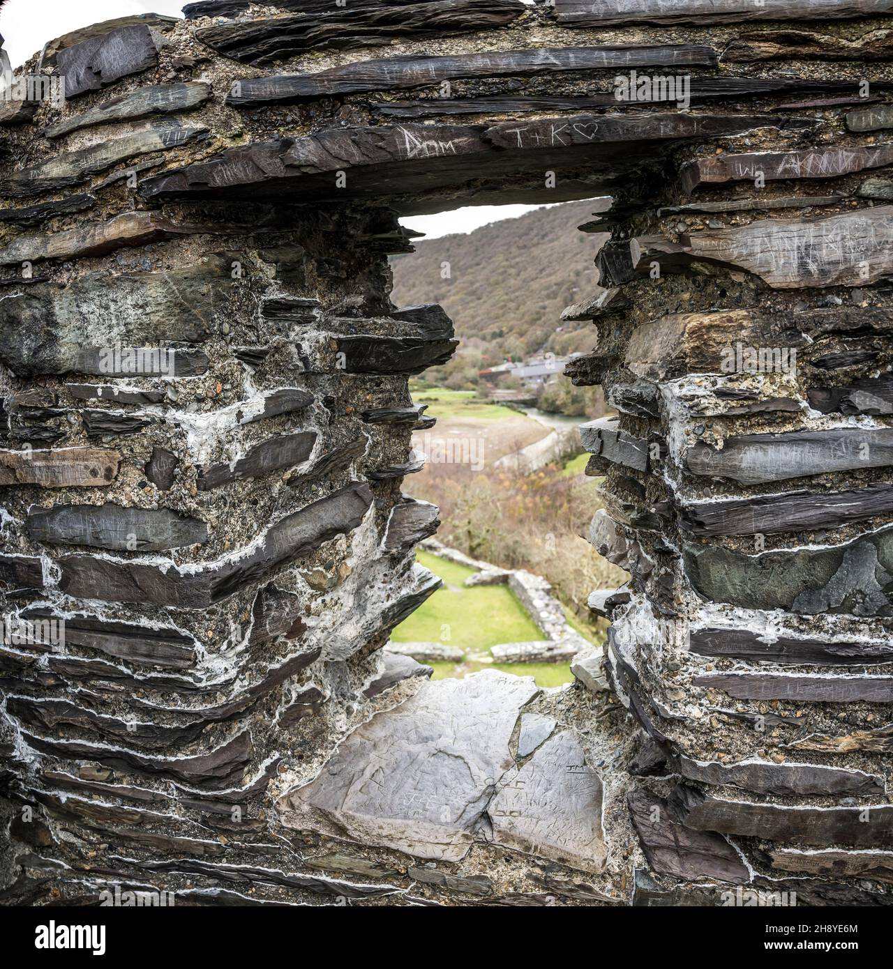 This window is at the 13th century medieval-round tower fortress of ...