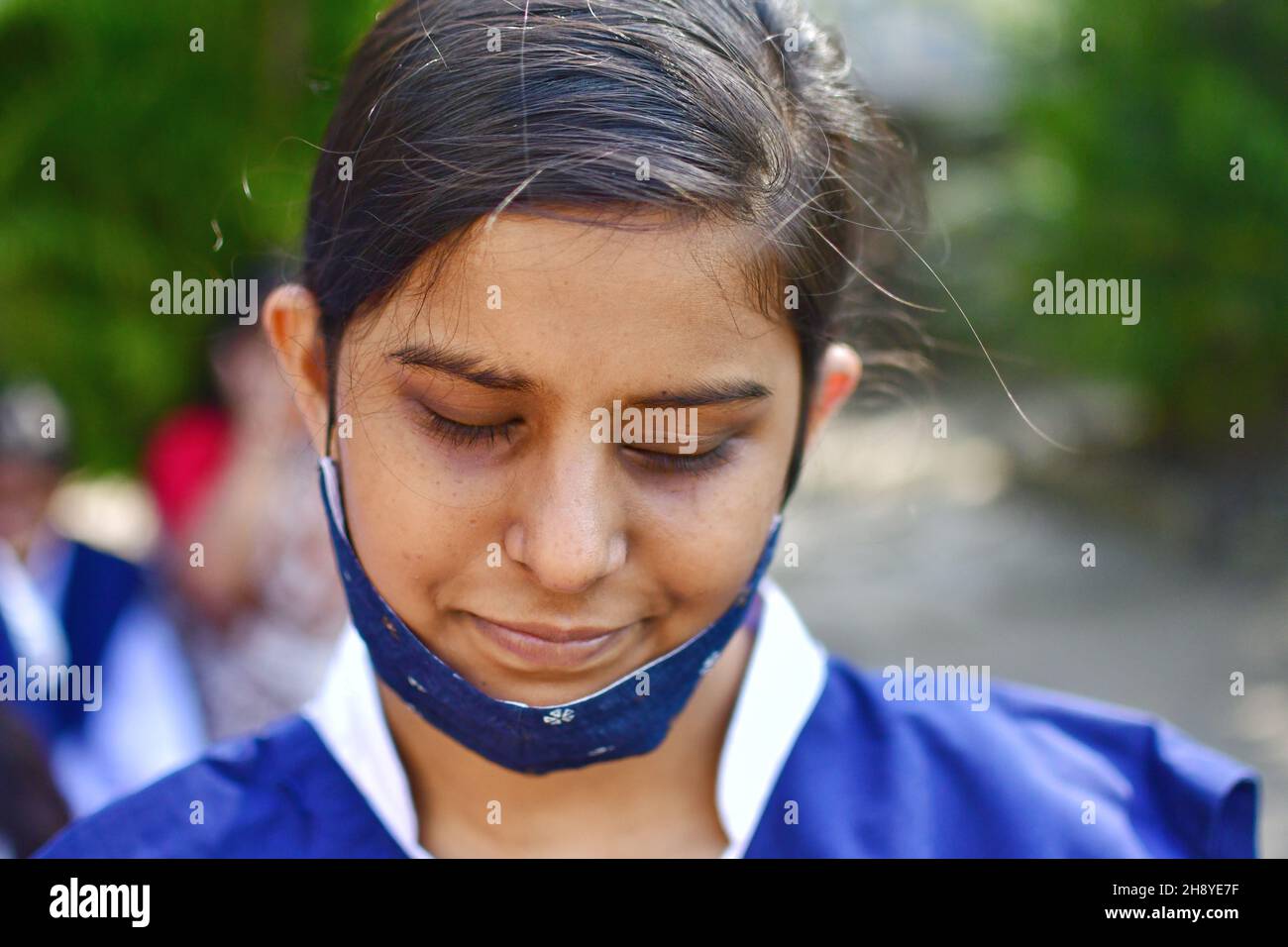 Kolkata, West Bengal, India. 1st Dec, 2021. Blind student in India ...