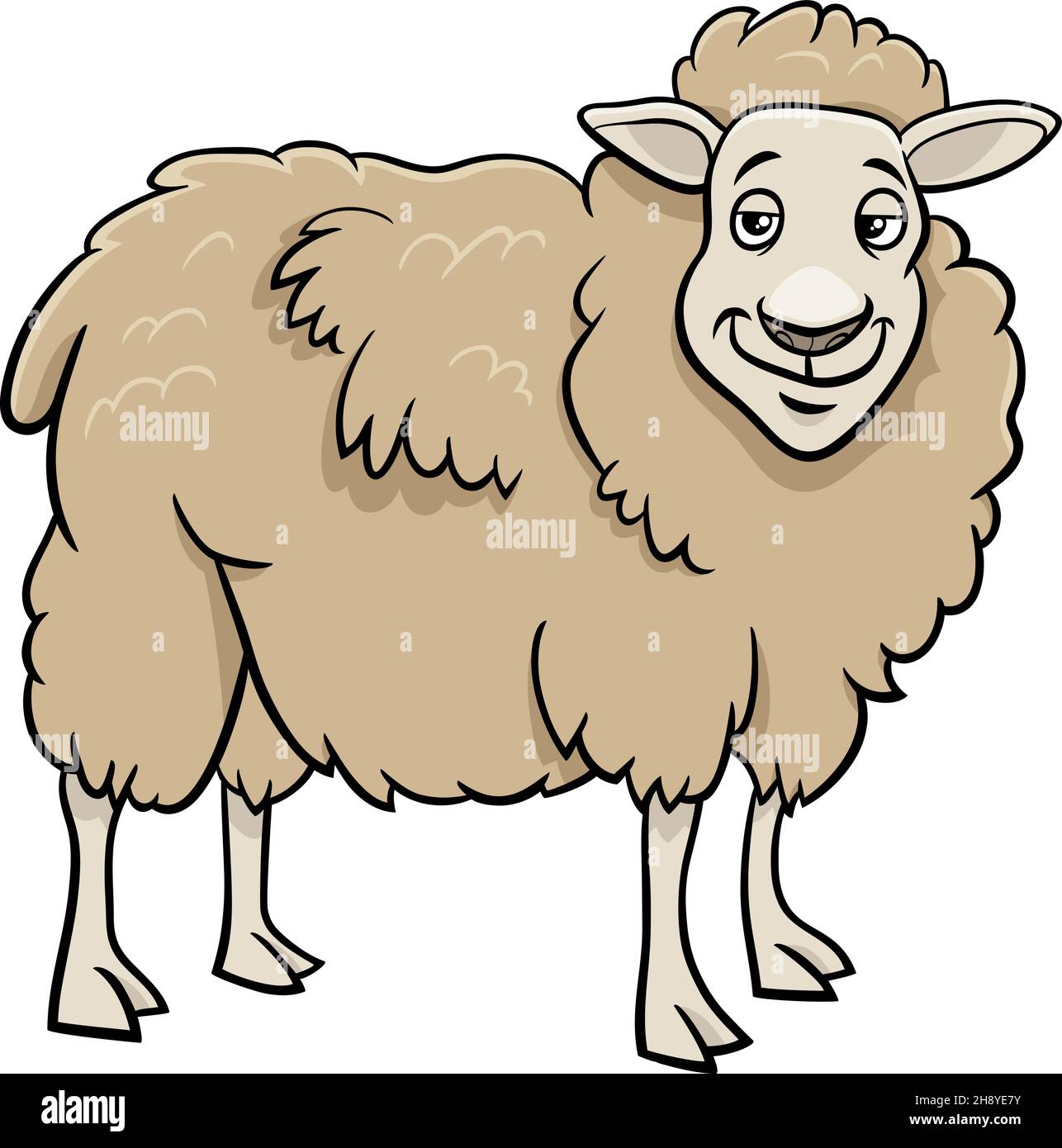 Smiling sheep Stock Vector Images - Alamy