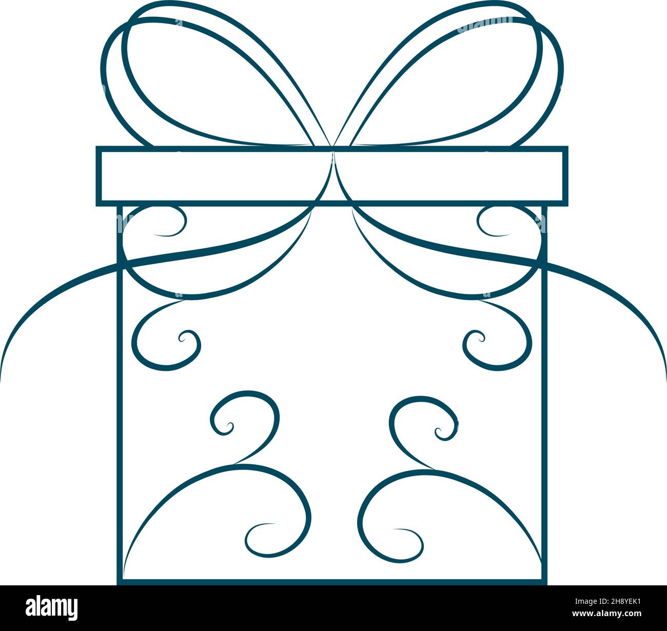 gift present box Stock Vector Image & Art - Alamy