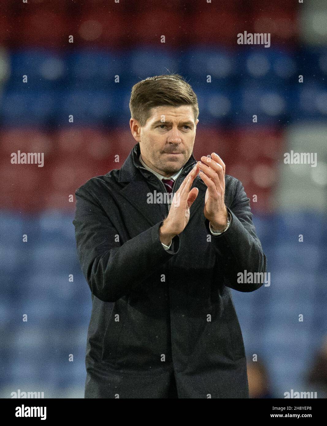 London, UK. 27th Nov, 2021. Aston Villa manager Steven Gerrard after ...