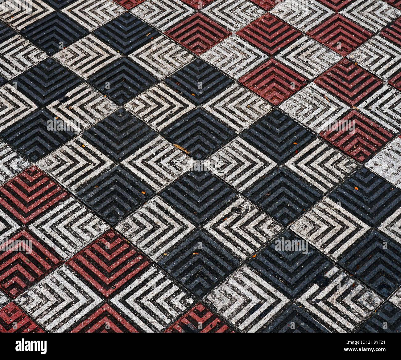 Concrete block walkway, Belo Horizonte, Brazil Stock Photo - Alamy