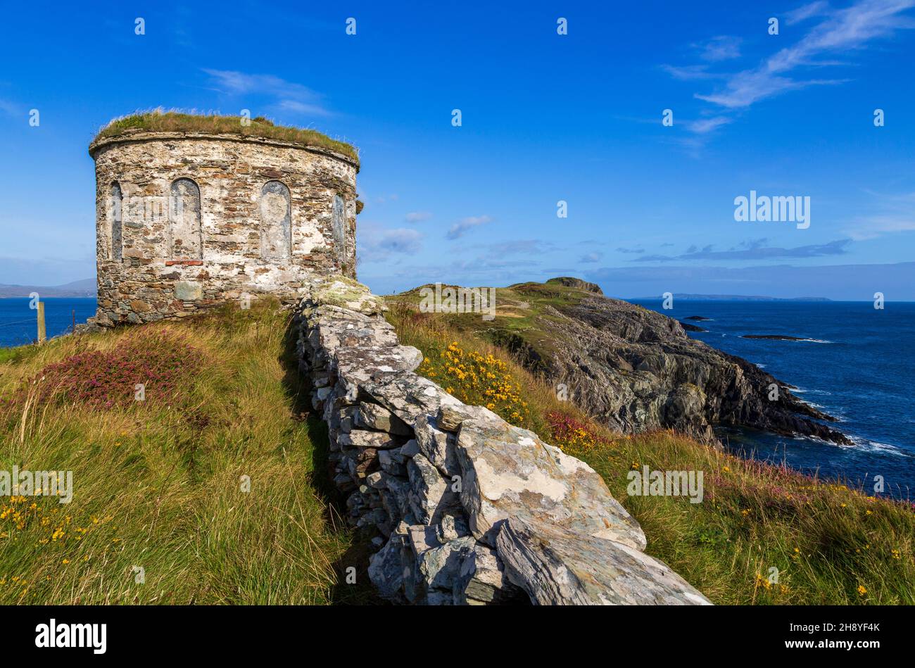 Historic tower, Crookhaven Village, County Cork, Ireland Stock Photo ...