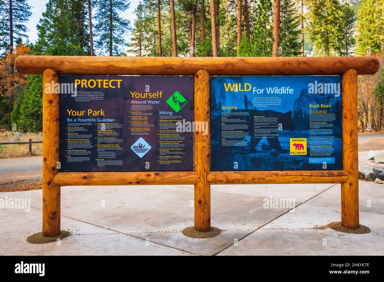 Yosemite national park interpretive sign hi-res stock photography and ...