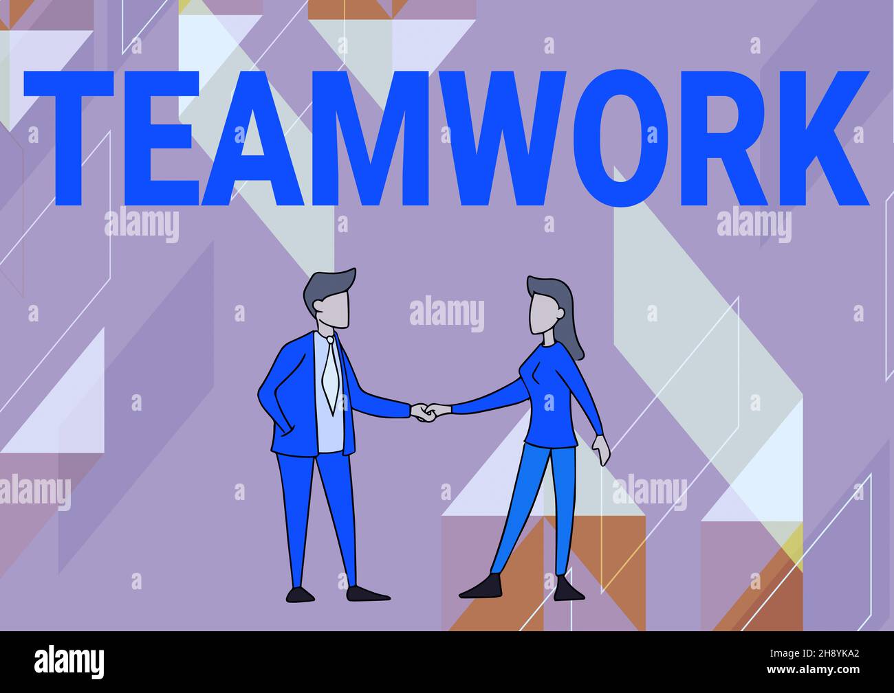 Conceptual caption Teamwork. Concept meaning combined action of group ...