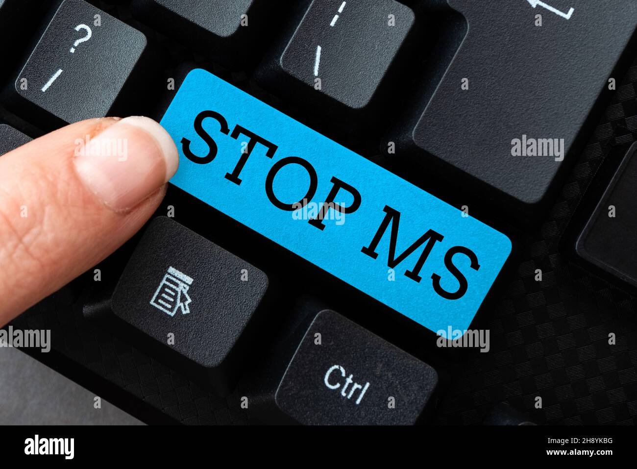 Inspiration showing sign Stop Ms. Word Written on treat the condition ...