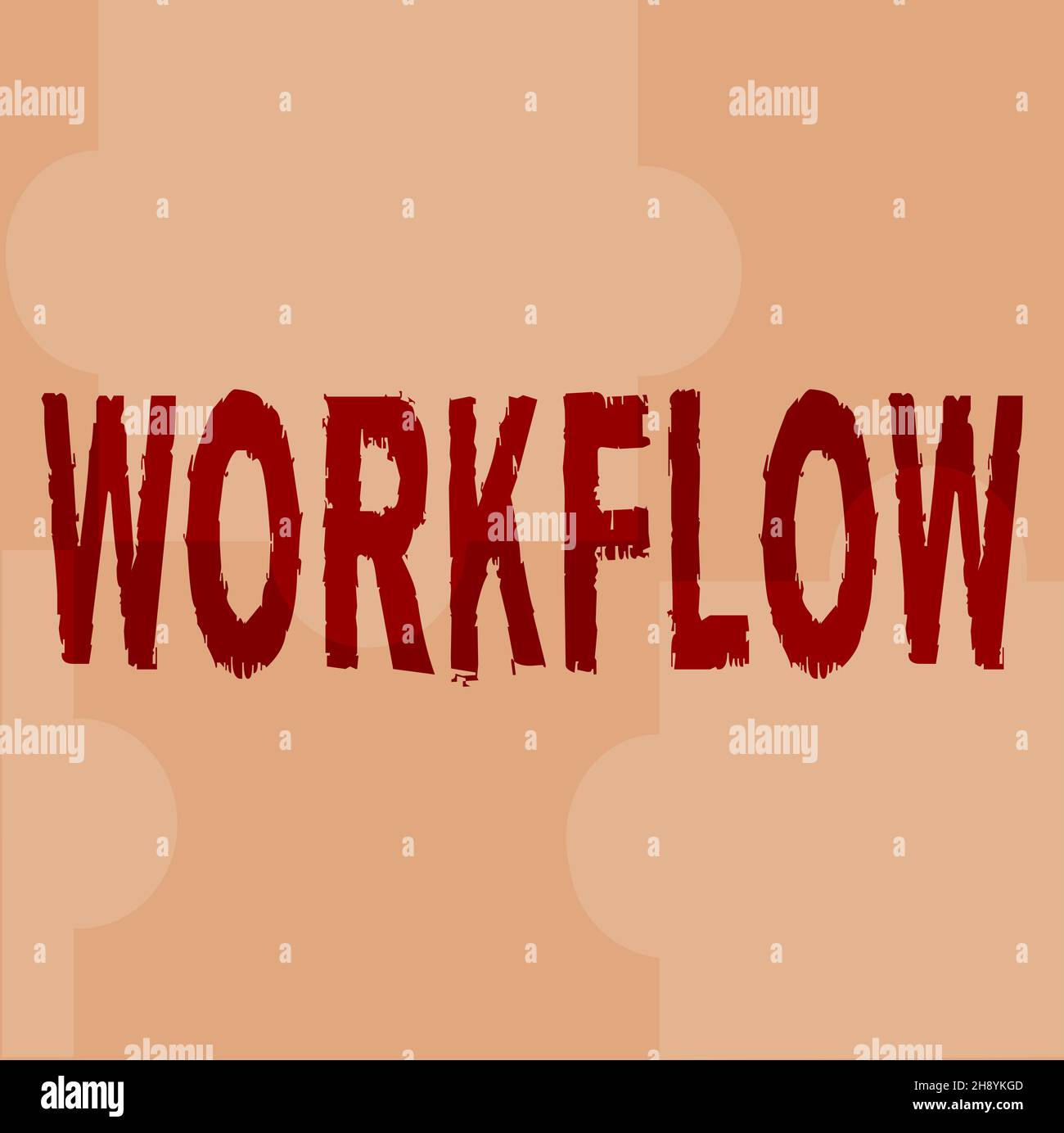 Handwriting text Workflow. Business showcase Series of activities or ...