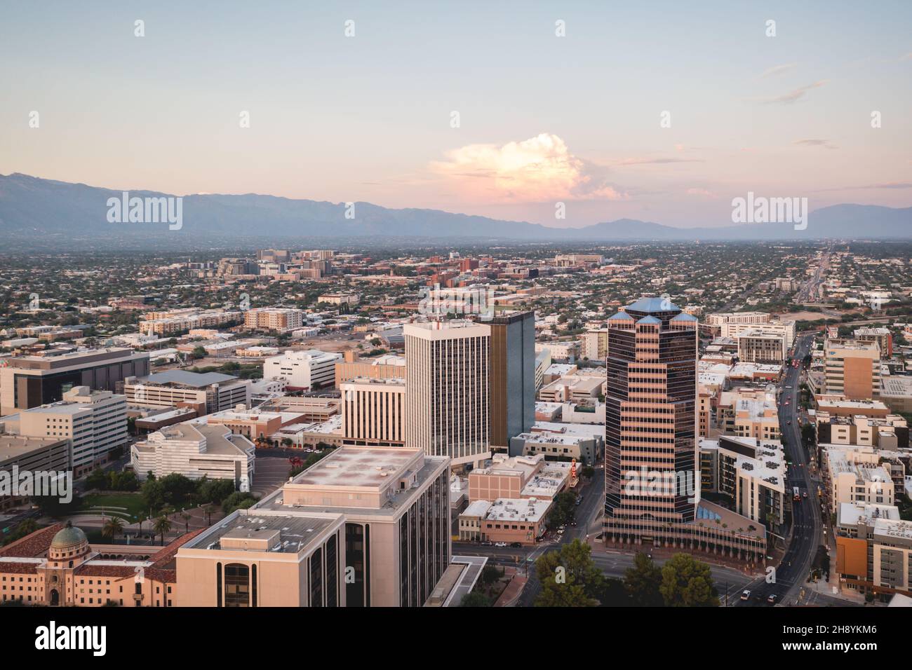 Aerial view tall buildings broadway hi-res stock photography and images ...