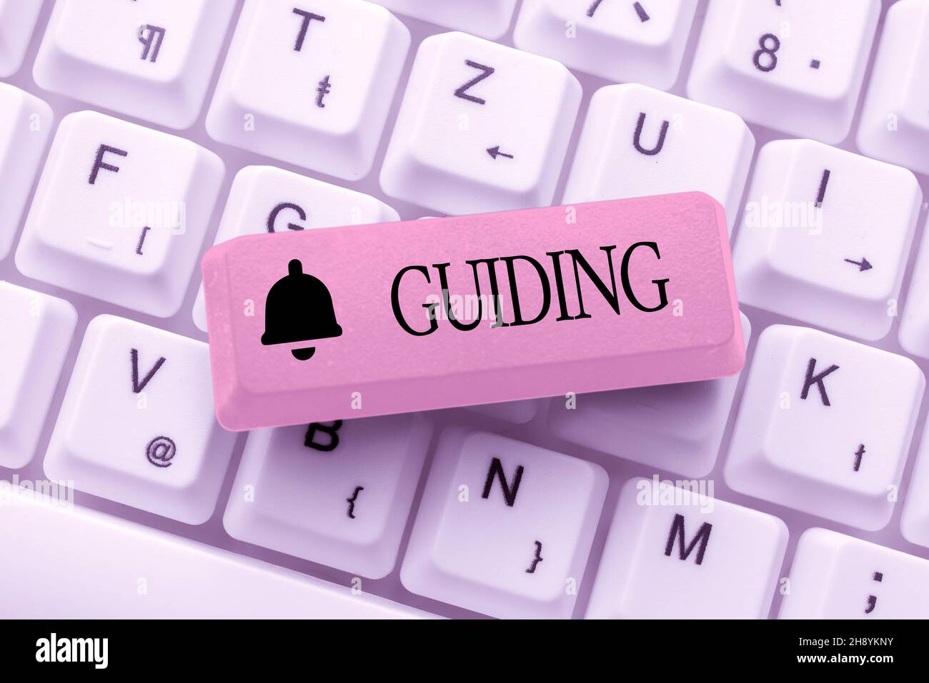 Conceptual caption Guiding. Word for to show someone how to do ...