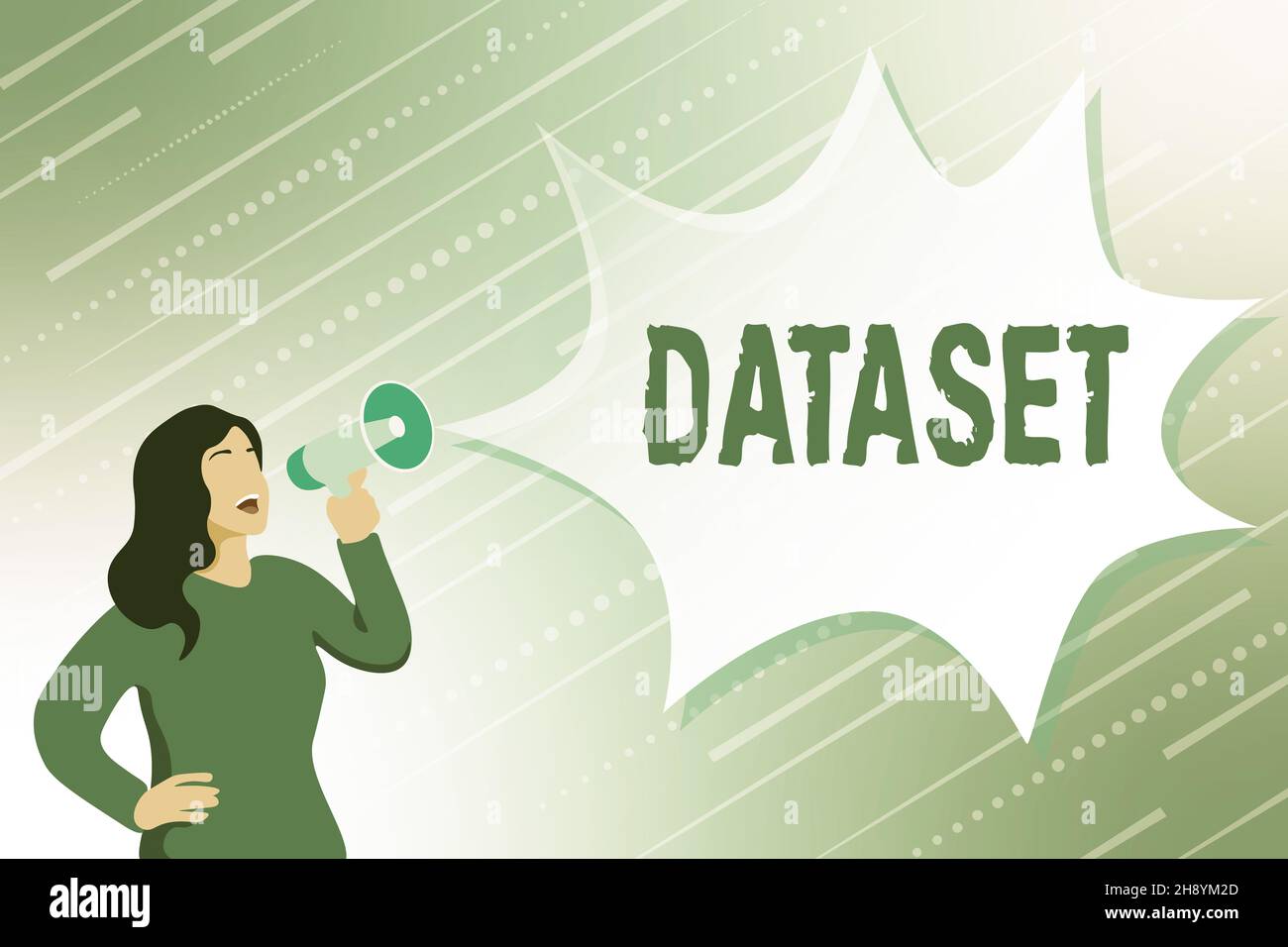 Writing displaying text Dataset. Word Written on collection of numbers ...