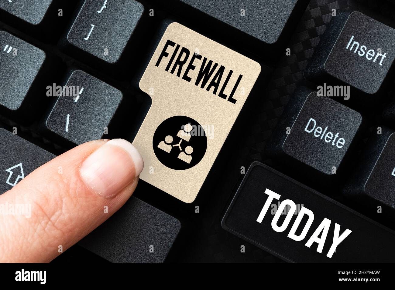 Text showing inspiration Firewall. Business showcase protect network or ...