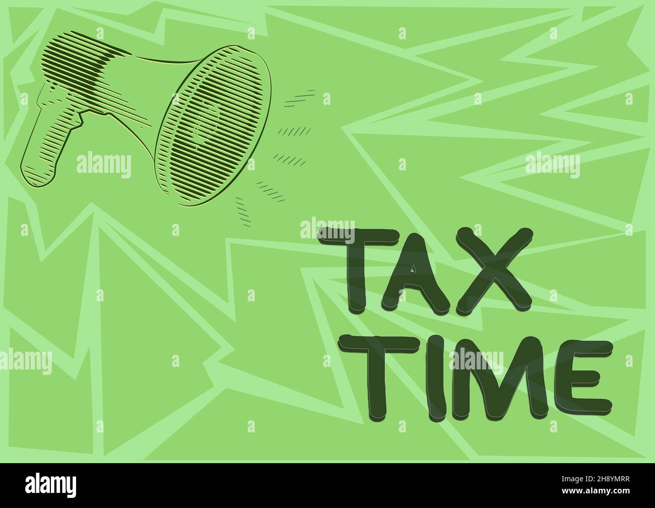 Inspiration showing sign Tax Time. Business overview compulsory ...