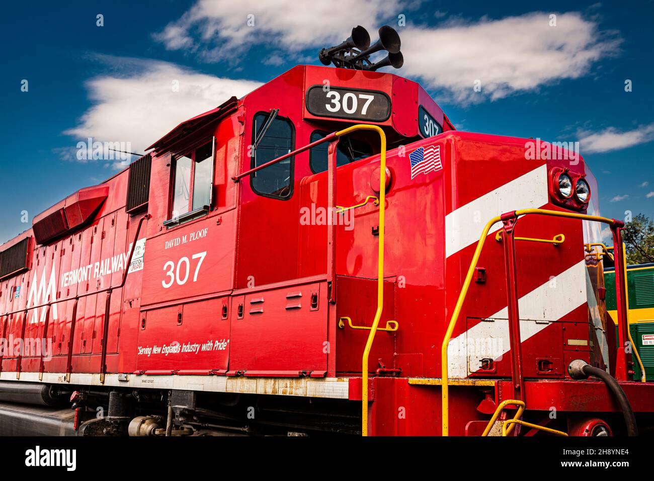 Central vermont railroad train hi-res stock photography and images - Alamy