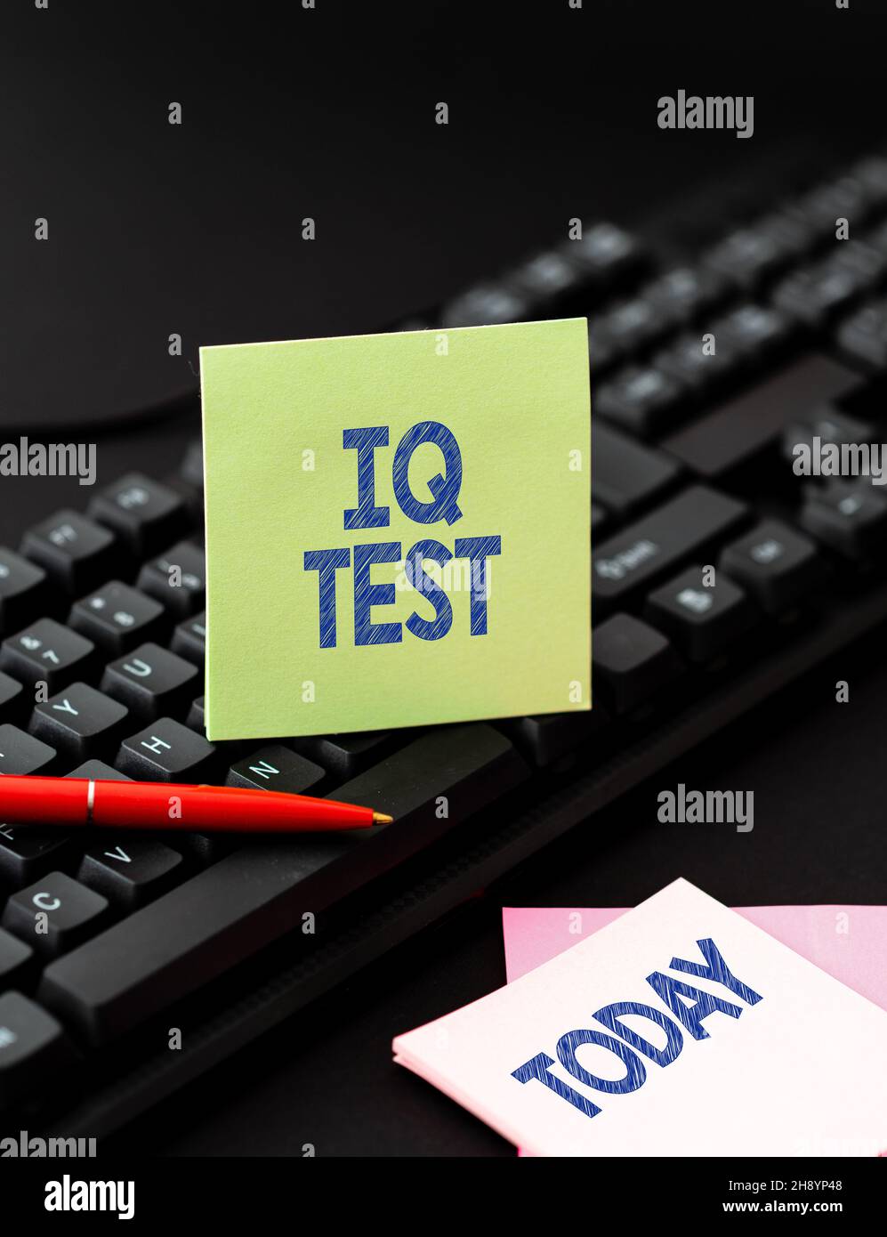 Handwriting text Iq Test. Business idea attempt to measure your ...