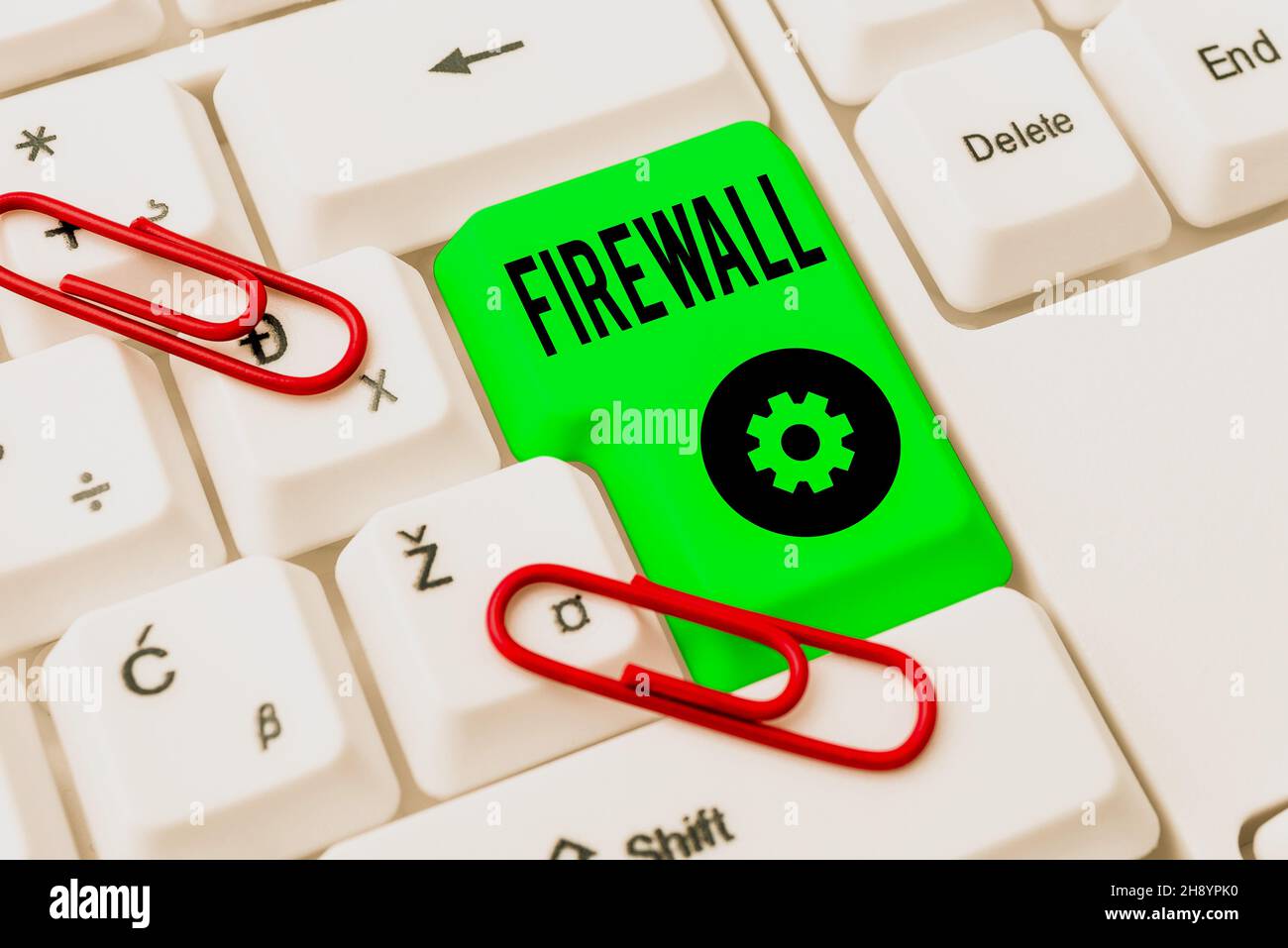 Hand writing sign Firewall. Business idea protect network or system ...