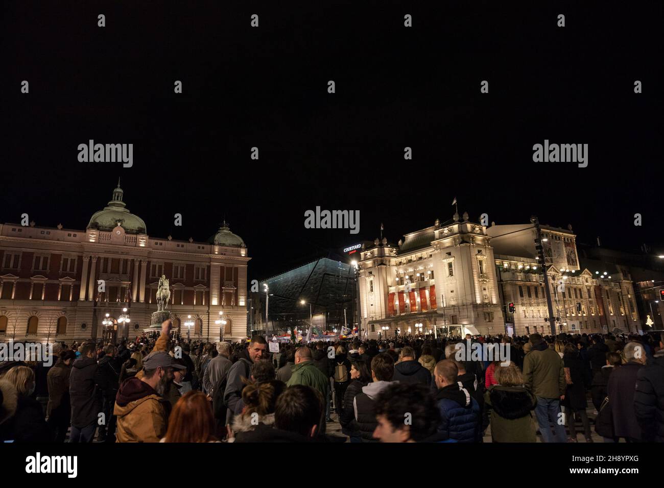 2021 serbian protests hi-res stock photography and images - Alamy