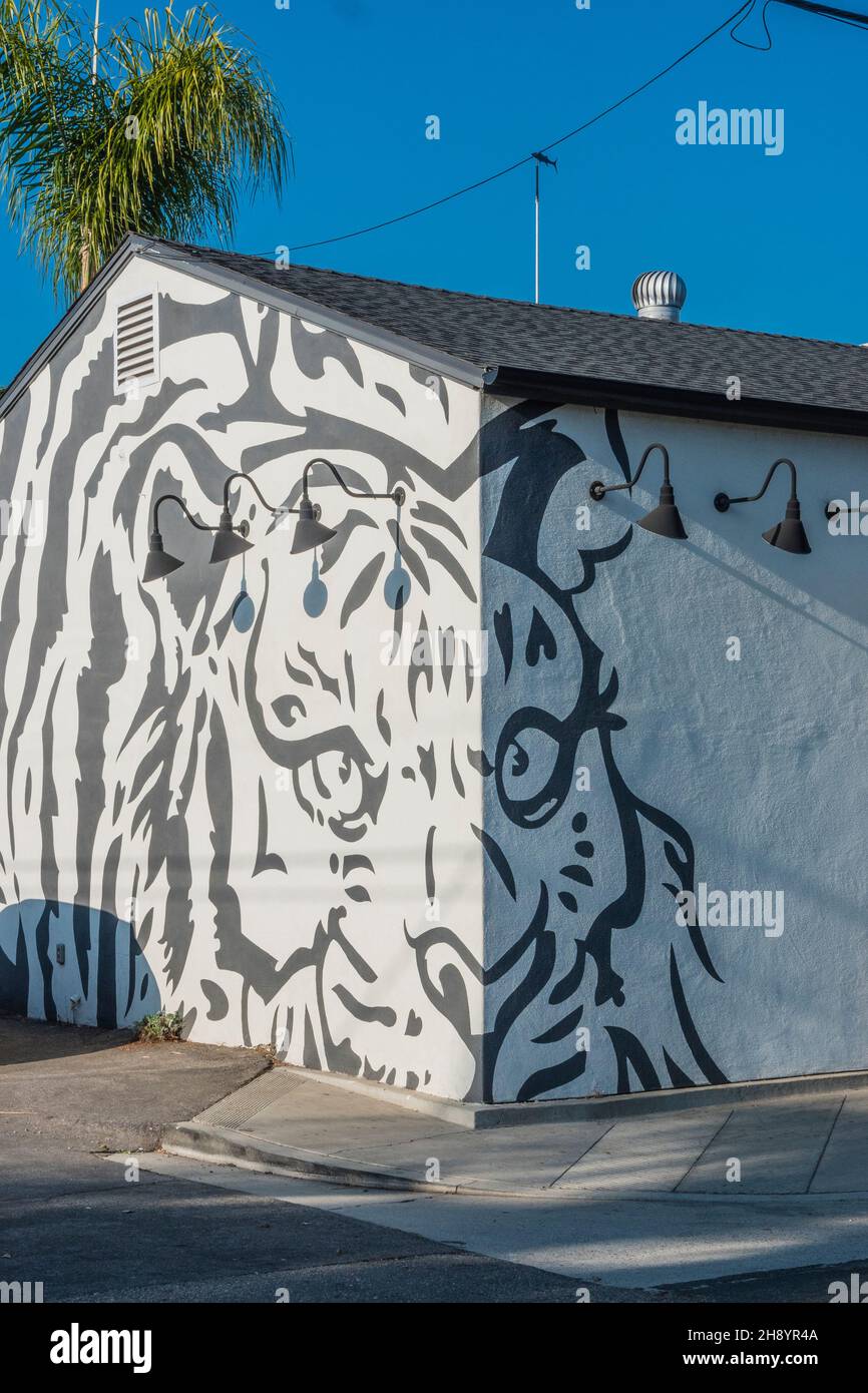 Tiger mural hi-res stock photography and images - Alamy