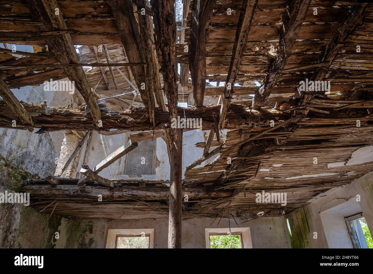 home in historic Old Perithia in disrepair Stock Photo - Alamy