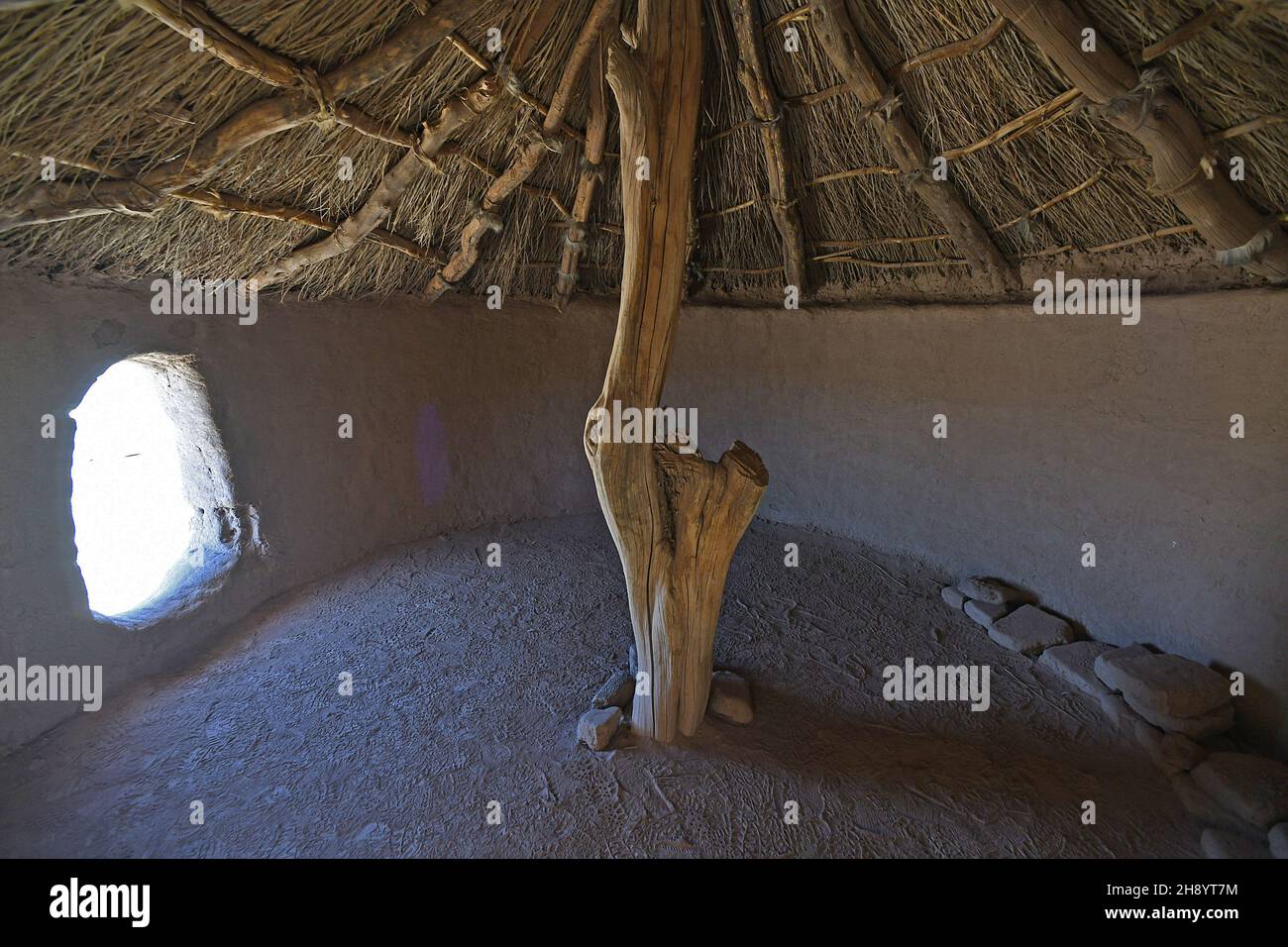 Interior design of a small hut on the Atacama Desert in Chile Stock ...