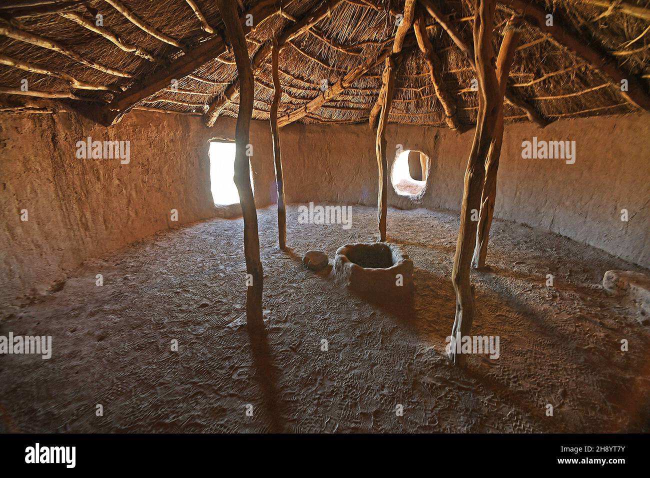 Interior design of a small hut on the Atacama Desert in Chile Stock ...