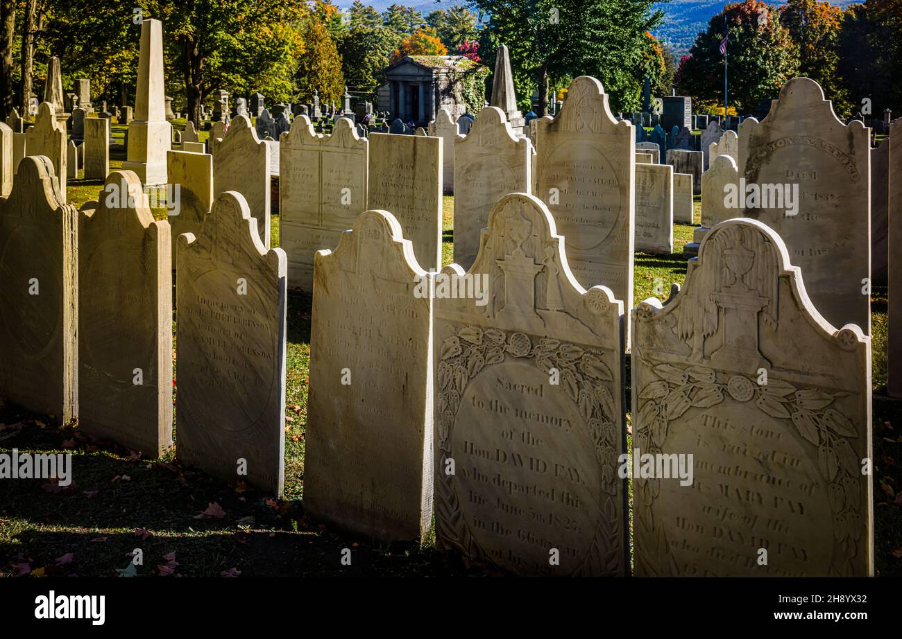 Old first church cemetery hi-res stock photography and images - Alamy