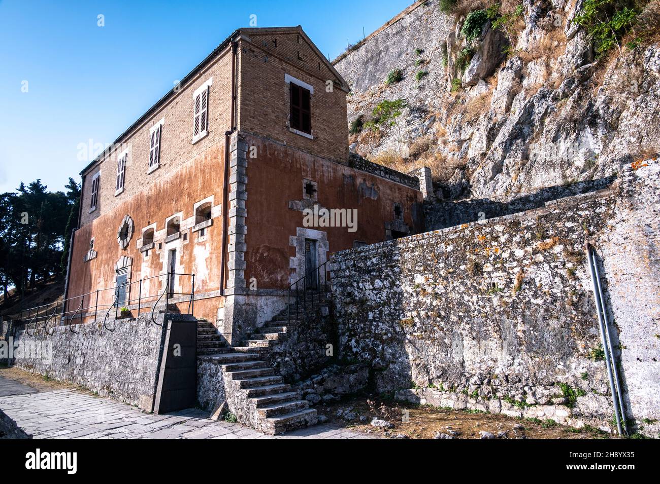 prison at the Old Fortress on Corfu, Greece Stock Photo - Alamy